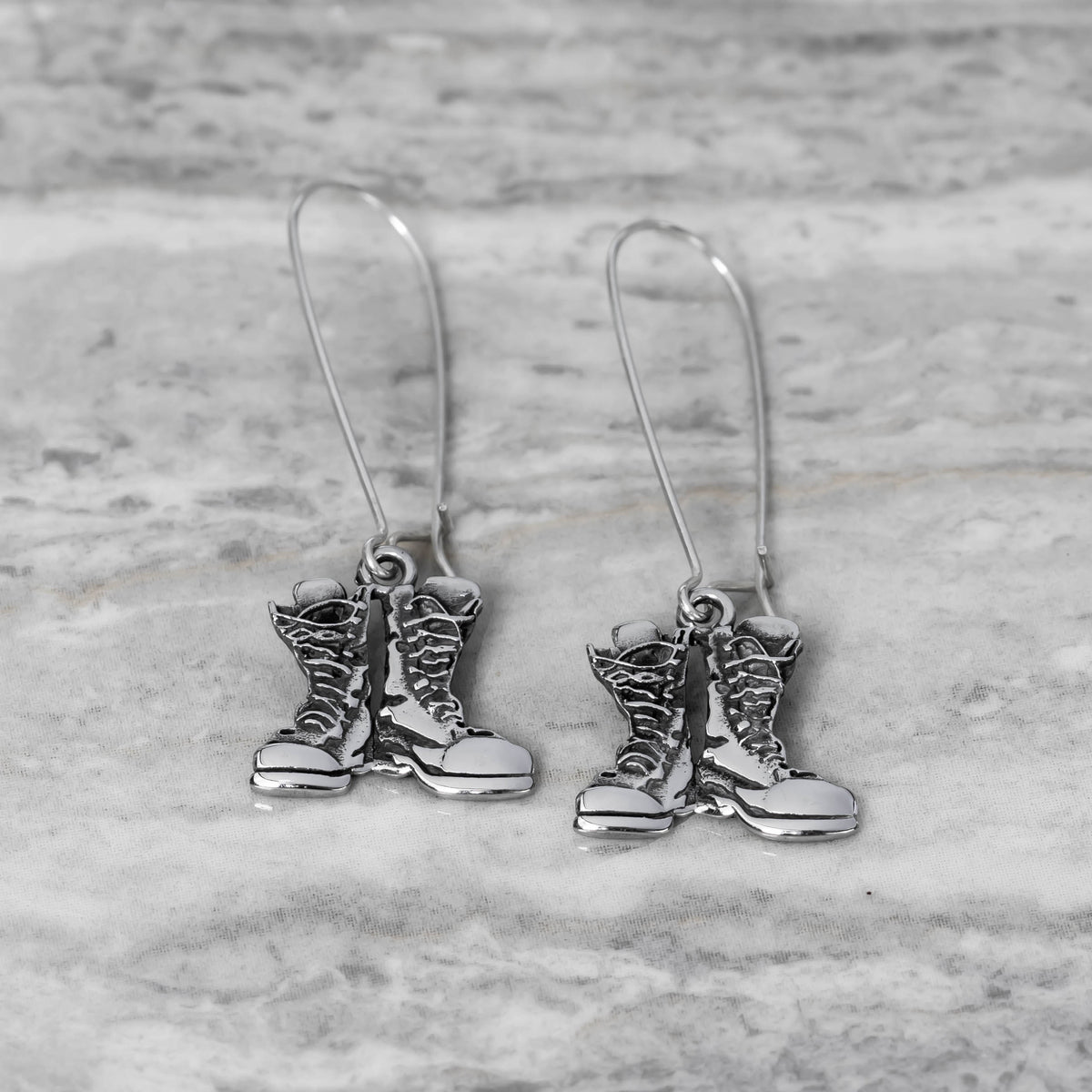 High Speed Earrings - 15mm Antiqued or Shined Stainless Steel, Sterlin ...